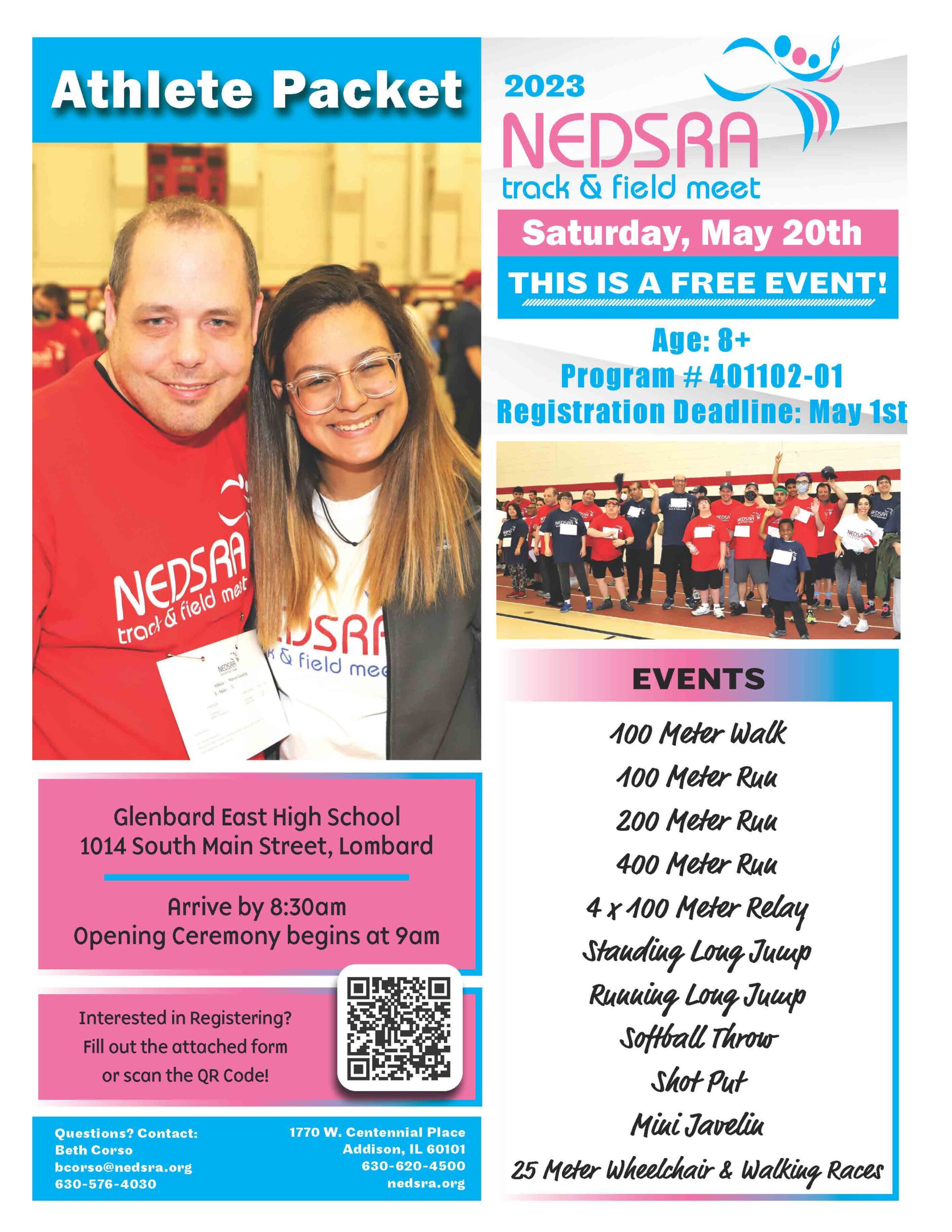 NEDSRA TRACK & FIELD MEET | Northeast DuPage Special Recreation Association