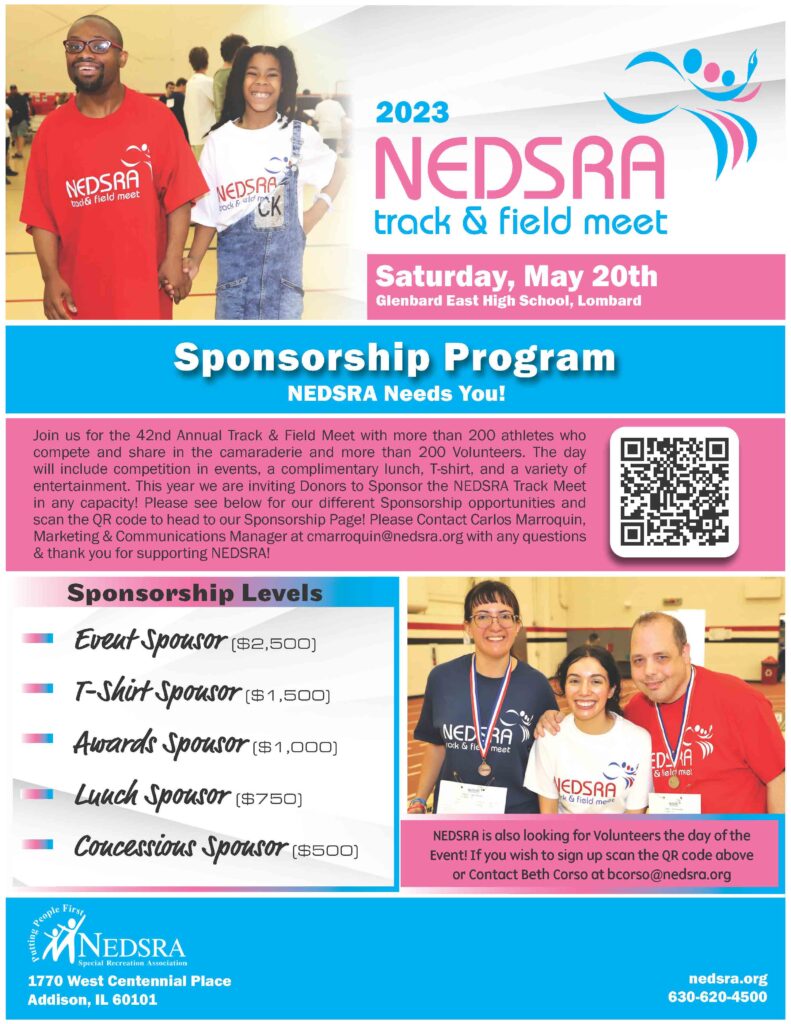 NEDSRA TRACK & FIELD MEET | Northeast DuPage Special Recreation Association