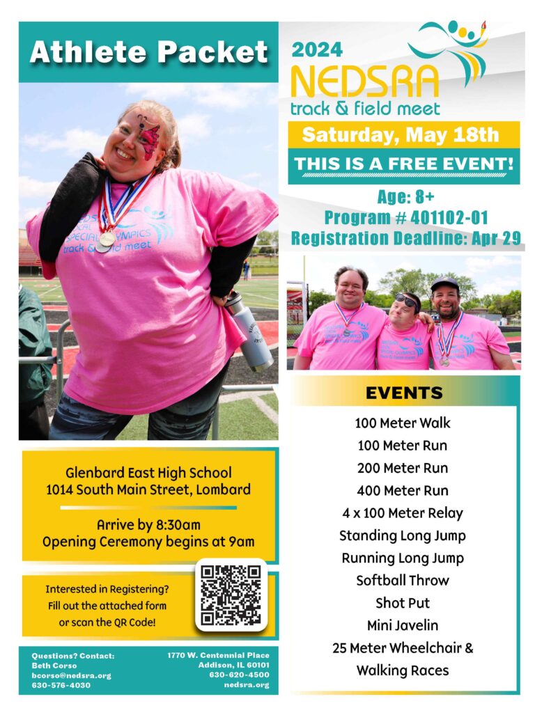 NEDSRA TRACK & FIELD MEET | Northeast DuPage Special Recreation Association